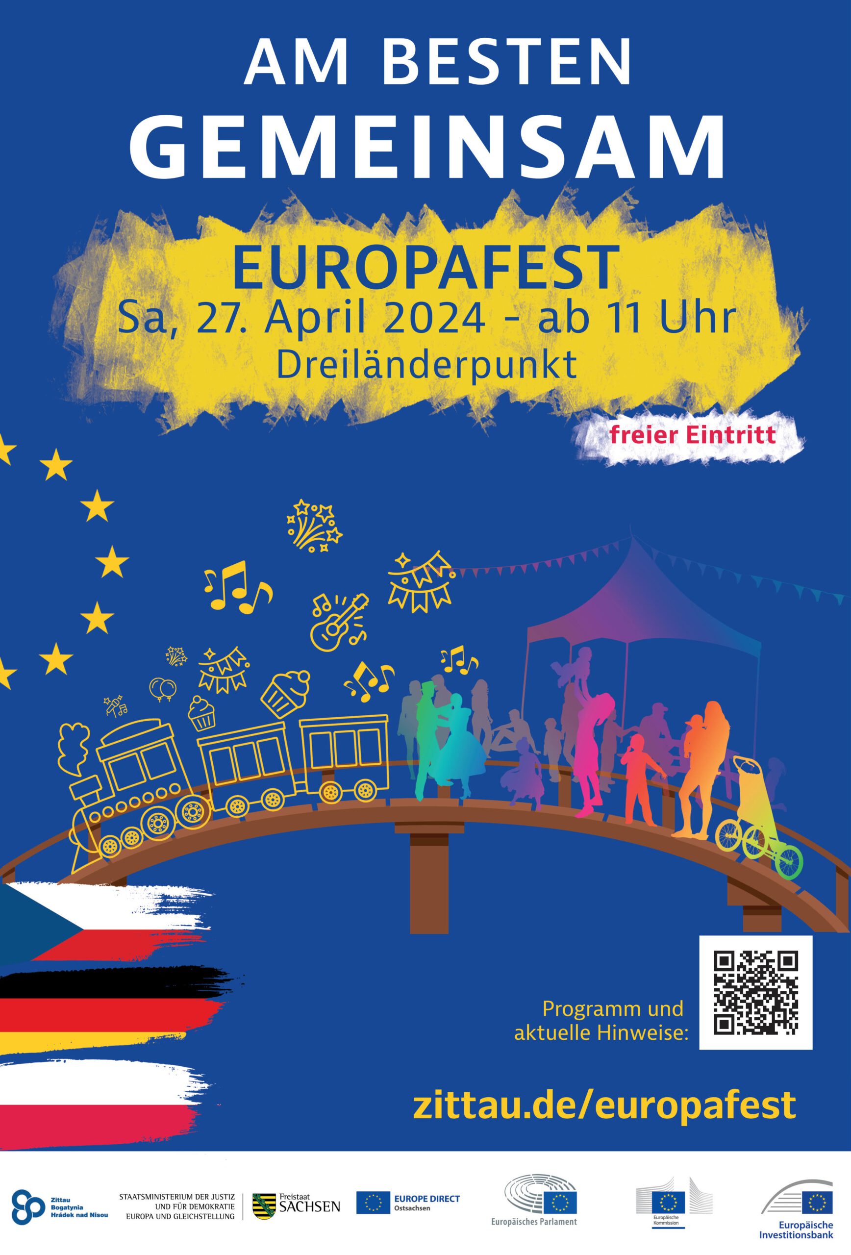 20 Jahre EU-Erweiterung: Großes Fest am Dreiländerpunkt Tschechien, Deutschland und Polen ...